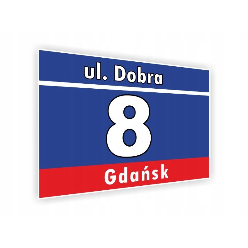 TABLICA TABLICZKA ADRESOWA NUMER DOMU 20X15 cm