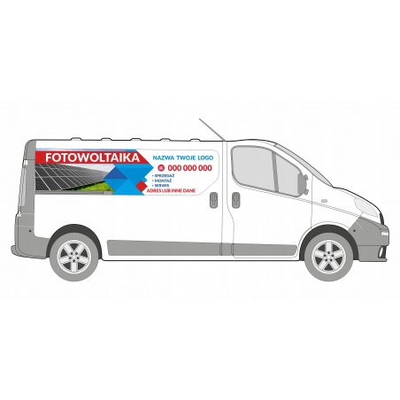 REKLAMA na BUSA magnetyczna samochód naklejki BUS