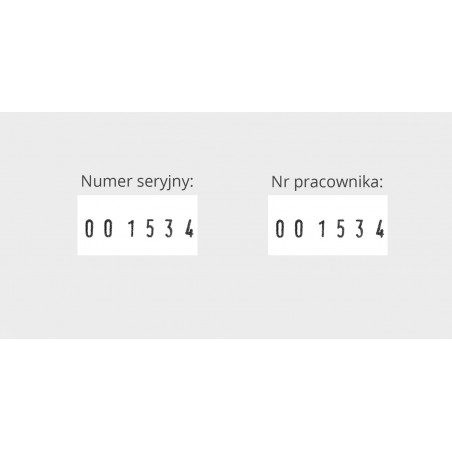Colop numerator - Podwójna numeracja z treścią